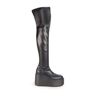 Vic Mati&eacute; F20 Zeppa Stripy Cuissard Boot - - Shoes - Damen - Schwarzk - 36 EU
