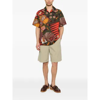 Dr&ocirc;le de Monsieur Kaki Bermuda Shorts - Green