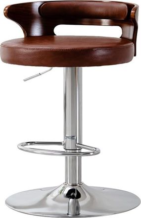 Generic Barhocker in Tresenh&ouml;he mit drehbarer R&uuml;ckenlehne und Fu&szlig;st&uuml;tze, gepolsterter K&uuml;cheninselstuhl