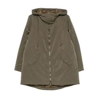 Herno Kapuzenparka aus Ripstop-Gewebe - - Coats - Damen - Gr&uuml;n - XL