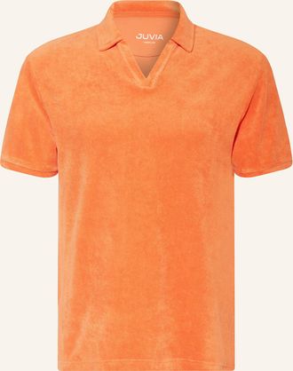 Juvia Frottee-Poloshirt orange