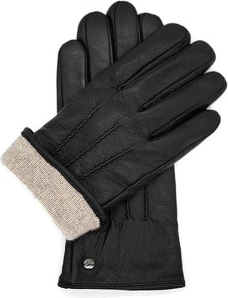 Weikert-Handschuhe Charlie - Gants en cuir nappa pour homme en cuir de ch&egrave;vre avec doublure fine en laine de cachemire et fonction tactile - Gants en cuir pour homme - H