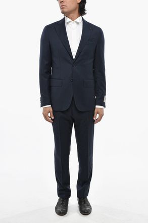Corneliani CC COLLECTION Anzug Aus Schurwolle Mit Pattentaschen Corneliani