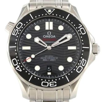 Omega Montre Pre-owned Seamaster Diver 300M en acier inoxydable - Homme - Pre-owned - Noir - Taille: ONE Size