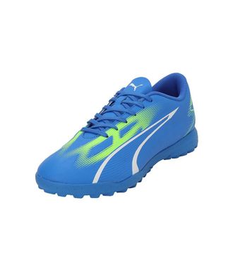 Puma Ultra Play Tt Fußballschuh für Herren, Ultra Blue, PUMA White, Pro, Grün, 42.5 EU