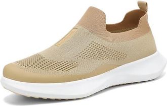 Generic Homme Chaussures de Sport Slip-on en Mesh Respirant Baskets de Course sans Lacets Semelle Souple Confortable L&eacute;g&egrave;res Orthop&eacute;diques Sneakers Fitness Jo