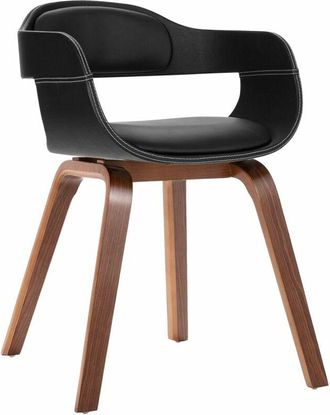 vidaXL Vidaxl - Esszimmerstuhl Bugholz und Kunstleder