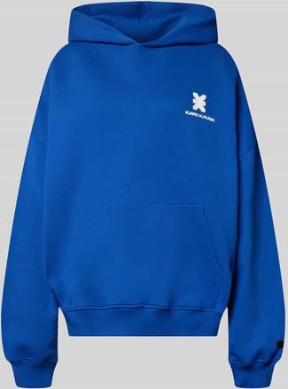 Karo Kauer Oversized Fit Hoodie aus reiner Baumwolle mit Label-Detail