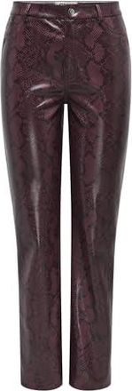 Only Onlazula Hw STR Snake PNT Pantalon, Syrah-Détails : Serpent Noir, L / 32L Femme