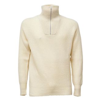 Amaranto Amar&aacute;nto, Homme, Pulls, Blanc, Taille: S Pull &agrave; col roul&eacute; oversize