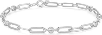 Ania Haie Armband - 925er Sterlingsilber Paper Clip - Gr. ONESIZE - in Silber - f&uuml;r Damen