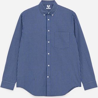 Arket Lockeres Pinpoint-Hemd -Blau