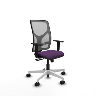 Piqueras y Crespo Ergonomischer Stuhl mit 1D-Armlehnen, h&ouml;henverstellbare Lendenwirbelst&uuml;tze. Ausgestattet mit 3 Positionen und Schneideschaum. Mit Rollen von 65 mm Nyl