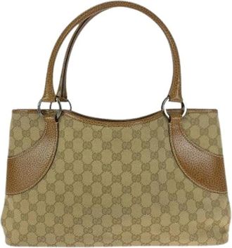 Gucci Sac fourre-tout Pre-owned en toile et cuir GG - Femme - Pre-owned - Beige - Taille: ONE Size