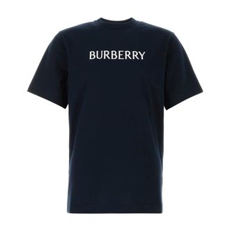Burberry Homme, Tops, Bleu, Taille: S T-shirt en coton