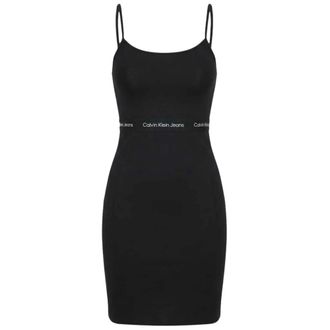 Calvin Klein Jeans Damen, Kleider, Schwarzk, SGr&ouml;&szlig;e