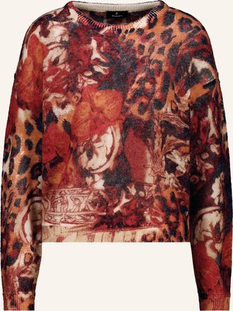 Monari Monari Pullover Mit Pailletten rot