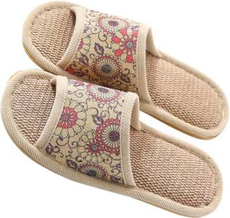 Yarnow Pantoufles Int&eacute;rieur L&eacute;g&egrave;res et Respirantes pour Homme et Femme Semelle &Eacute;paisse Antid&eacute;rapante Confort Estival pour Chambre et Maison Lavables et Durab