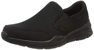 Skechers Equalizer 4.0 Baskets Homme Noir Mesh Pu Black Trim 45.5 EU