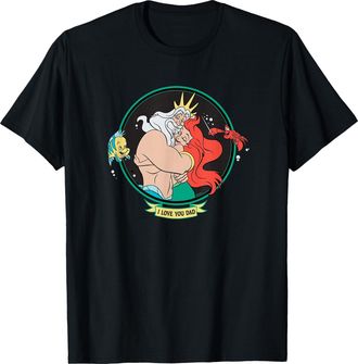 Disney The Little Mermaid King Triton & Ariel Fathers Day T-Shirt