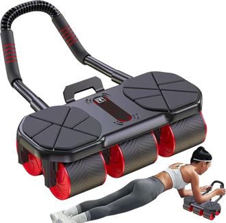 Generico Bauchrad | Bauchmuskelrolle mit automatischem R&uuml;ckprall, rutschfestes Fitnessger&auml;t f&uuml;r Reisen, Fitnessstudio, Anf&auml;nger, Frauen, Erwachsene