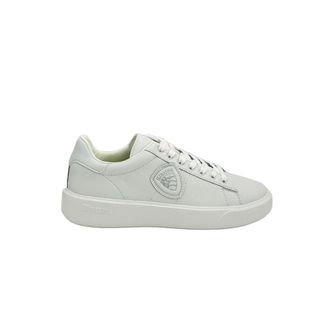 Blauer Wei&szlig;e Sneaker mit Markenlogo - - Shoes - Herren - Wei&szlig; - 41 EU