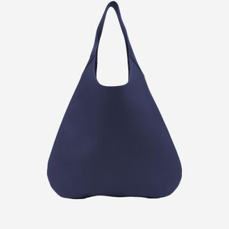 Carven Womens Tommaso Leather Bag Navy Shoulder
