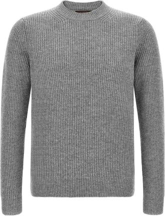 Zanone Pull Col Rond - Gris