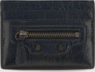 Balenciaga Porte-cartes Le Cagole en cuir dagneau Arena avec clous