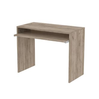 COSMA Schreibtisch 90 x 45 x 74 h cm Form 90 x 45 x 74 h cm mit ausziehbarer Tastatur f&uuml;r Zuhause B&uuml;ro Farbe Olmo Modell Perry