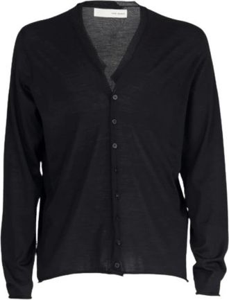 Isabel Benenato Isabel Benenato, Homme, Pulls, Noir, Taille: S Light Wool Cardigan