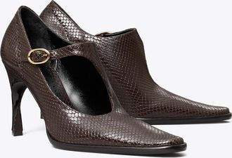 Tory Burch Monkstrap mit Absatz und Twist-Effekt