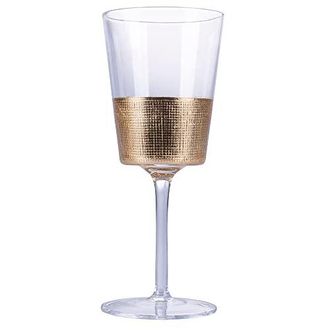 Villa D'Este Home Tivoli 6er Set Glas 300 ml Gold Party