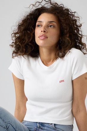 Levi's T Shirt Essential Sporty - Femme - Blanc / White + Rib - XS