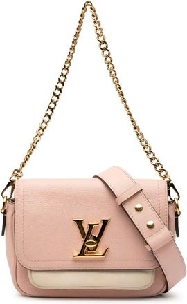 Louis Vuitton 2021-2025 Lockme Tender Satchel-Tasche aus gekörntem Kalbsleder - Rosa