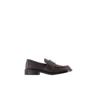 Acne Studios Loafer aus Leder mit Metalldetail - - Shoes - Damen - Braun - 36 EU