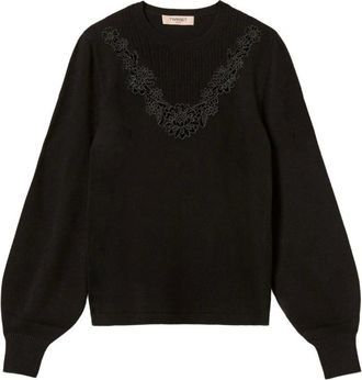 Twinset Maglia Twinset - Femme - Pulls - Noir - Taille: 40 FR