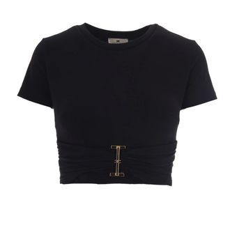 Elisabetta Franchi T-Shirts - - Tops - Damen - Schwarzk - S