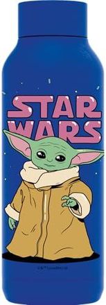 Quokka The Mandalorian Grogu Neon Thermosflasche, Edelstahl, solid, Ultramarine, 510 ml