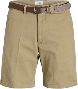 Jack & Jones W Belt Jpstmarco Jjfranco Short Chino avec Ceinture, Sable, M Hommes