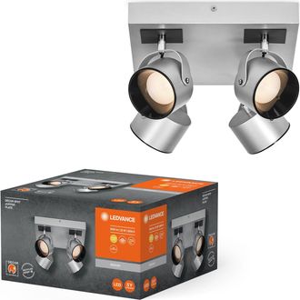Ledvance DECOR SPOT JUPITER, 22W, 750lm, silber, Spotleuchte, verstellbare Köpfe, vielseitig anwendbar, Innenraumspot, warmweiße Lichtfarbe, hochwertige Optik,