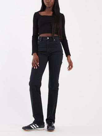 Levi's jean slim Ribcage noir