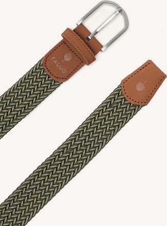 Faguo Ceinture tress&eacute;e kaki et beige - BELT