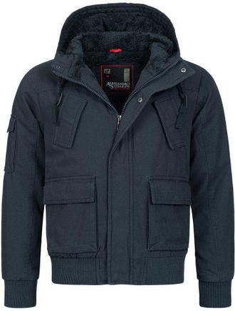 Alessandro Salvarini Winterjacke Herren mit Teddyfutter - Parka mit Kapuze Warme Jacke mit Teddyfell und vielen Taschen