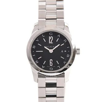 Bulgari Montre Quartz Solo Tempo St30S doccasion - Femme - Pre-owned - Noir - Taille: ONE Size
