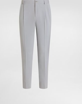 Dolce & Gabbana Micro-rib Trousers - Mann Collection Grau 50