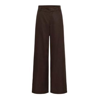 MY ESSENTIAL WARDROBE Jojo Pantalon Large - Femme - Pantalons - Brun - Taille: 46 FR