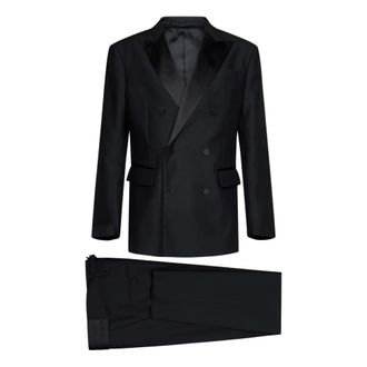 Dsquared2 Schwarzes- zweireihiges Anzug-Set - - Suits - Herren - Schwarzk - 2XL