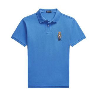 Polo Ralph Lauren Homme, Tops, Bleu, Taille: S Chemise Polo Slim Fit Ours Polo