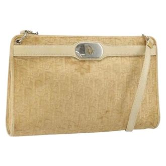 Dior Sac bandouli&egrave;re en toile Trotter Pre-owned - Femme - Pre-owned - Beige - Taille: ONE Size